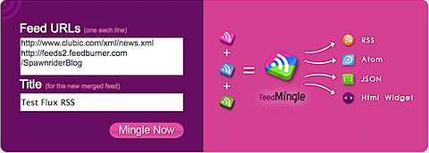 Mixer vos flux RSS avec FeedMingle - Spawnrider.Net